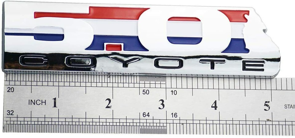2x 5.0 COYOTE Emblem Decal 3D Engine Emblems V8 Badge Nameplate Logo ...