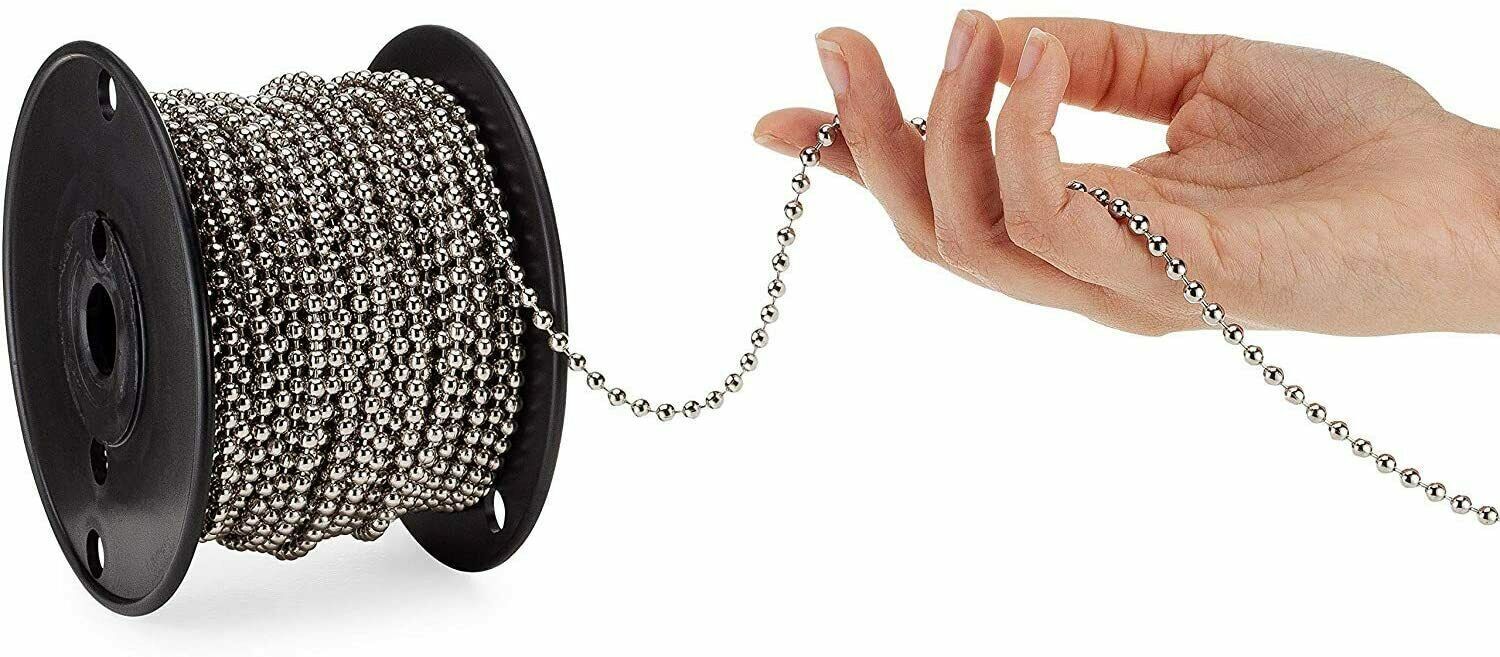 No.10 Roller Blind Beaded Pull Control Chain Metal Sold By Meter+ With ...