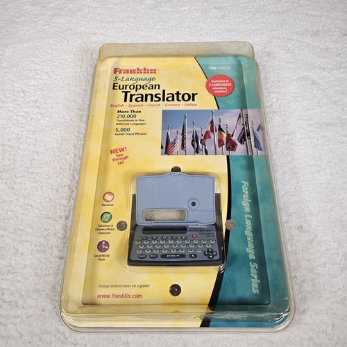 Franklin TWE-118 5 European Translator German French Spanish Italian ...