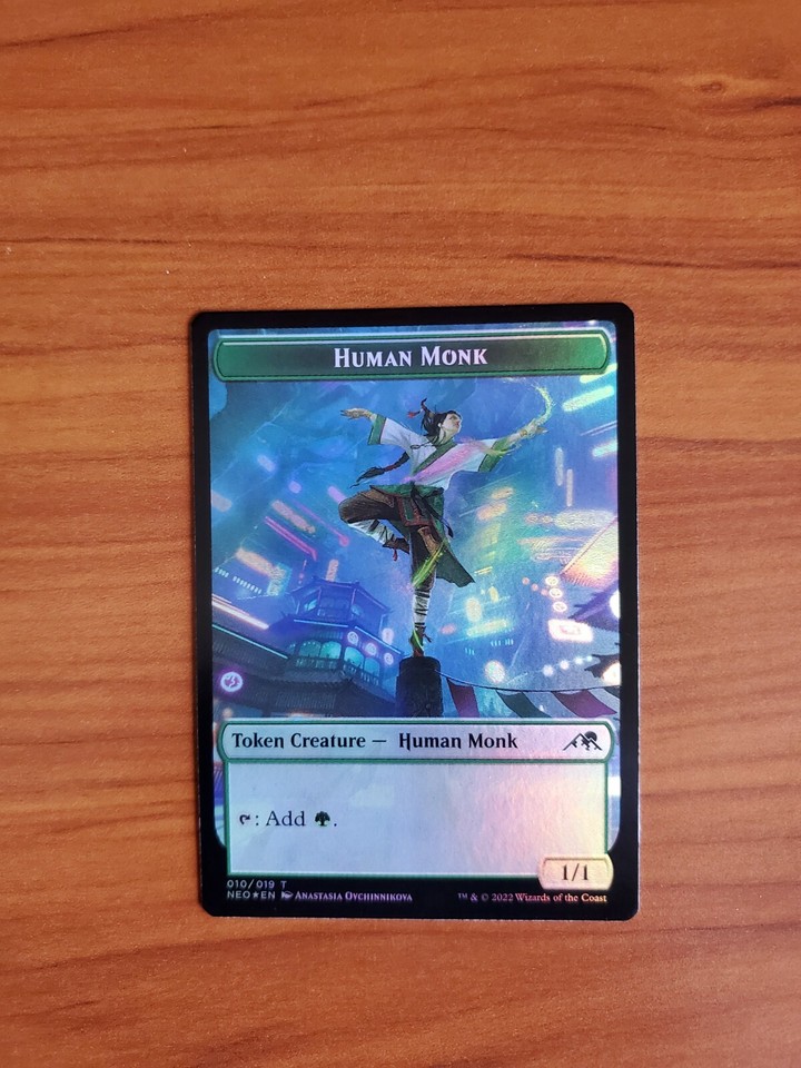 MTG Kamigawa: Neon Dynasty - Samurai (003) // Human Monk (010) Token ...