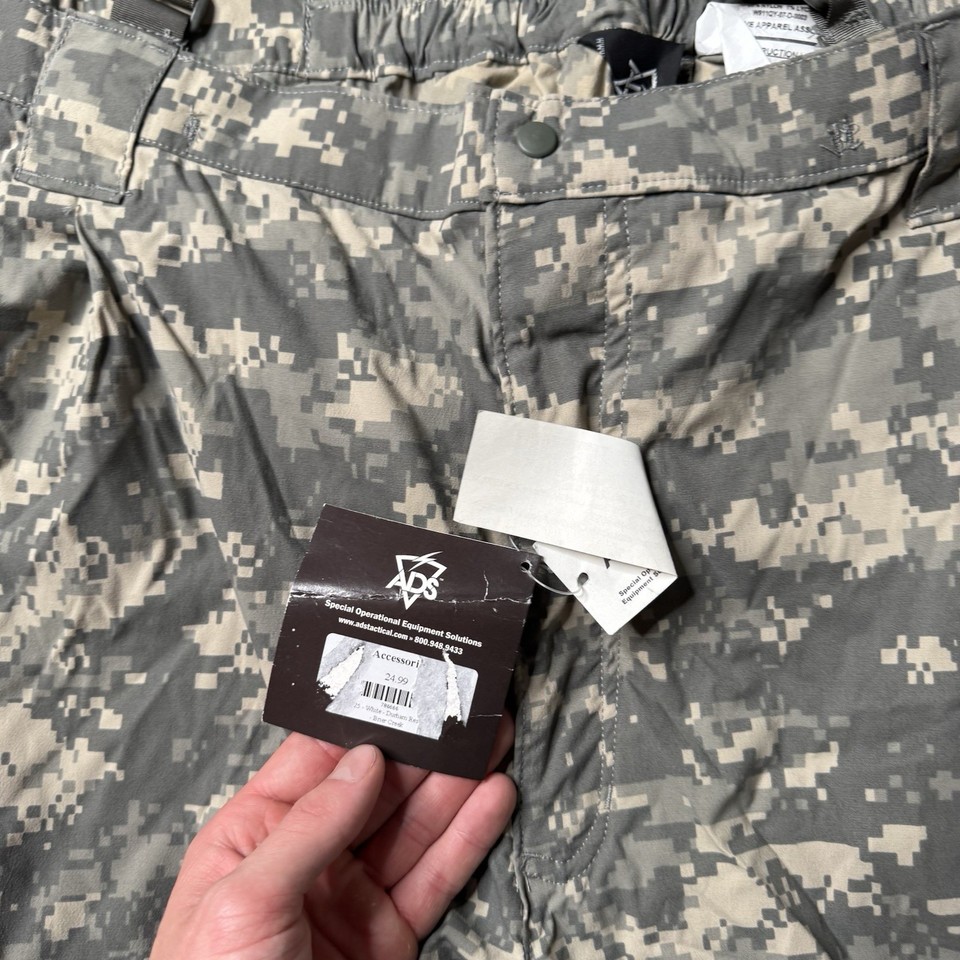 US Army GEN III ECWCS Level 5 Soft Shell Pants ACU Camouflage XL Cold ...
