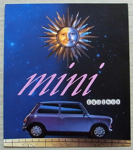 MINI EQUINOX Special Edition Car Sales Brochure 1996 #5082 Rover | eBay UK