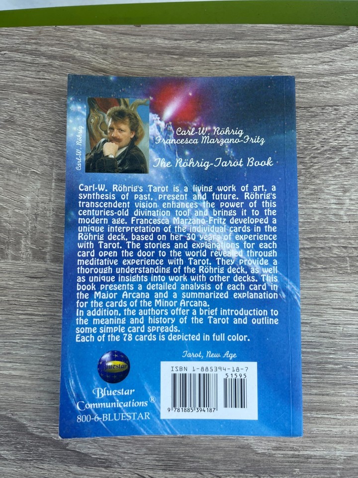 The Rohrig-Tarot Book by Carl-W Rohrig; Francesca Marzano-Fritz (Book ...