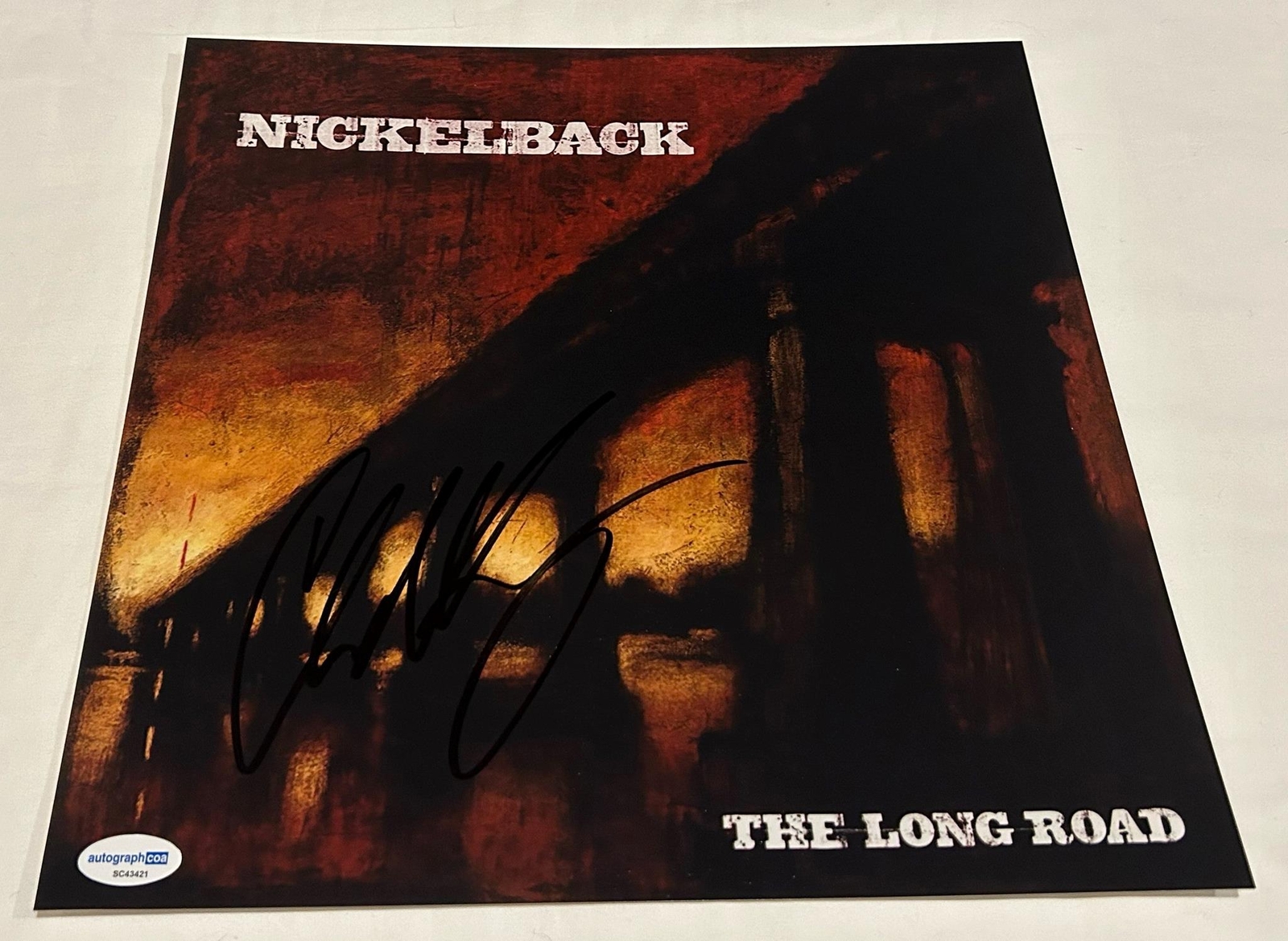 CHAD KROEGER SIGNED NICKELBACK THE LONG ROAD 12X12 PHOTO ACOA | eBay