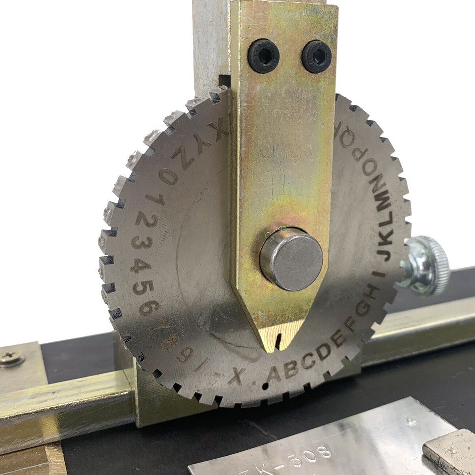 Manual Metal Stamping Marking Machine, Dog Tag Metal Plate Stamping ...