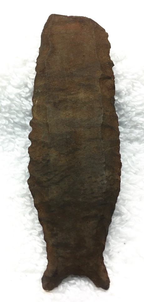 Authentic paleo Fluted Cumberland Point Indian Arrowhead Artifact | eBay