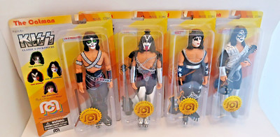 Mego Music Icons Kiss 8" Action Figures Lot of 4 COMPLETE SET GREAT ...