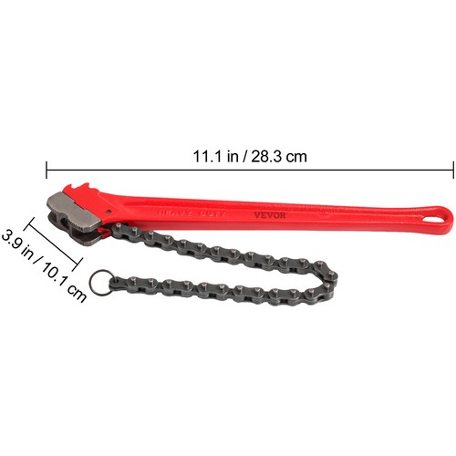 VEVOR 36" Pipe Chain Wrench Steel Ratcheting Wrench 30" Chain 7.5 ...