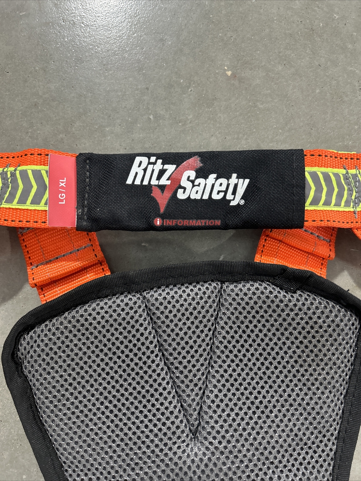 Ritz Safety 3 D-Ring HI-VIZ Harness W/ Tri - Clamp and Belt (OSHA Rated ...