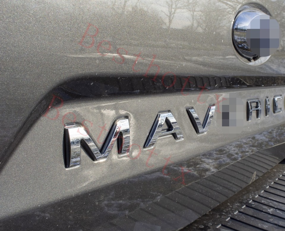 Chrome 3D 0.3in Raised Plastic Letters for Ford Maverick 2022+ Tailgate ...