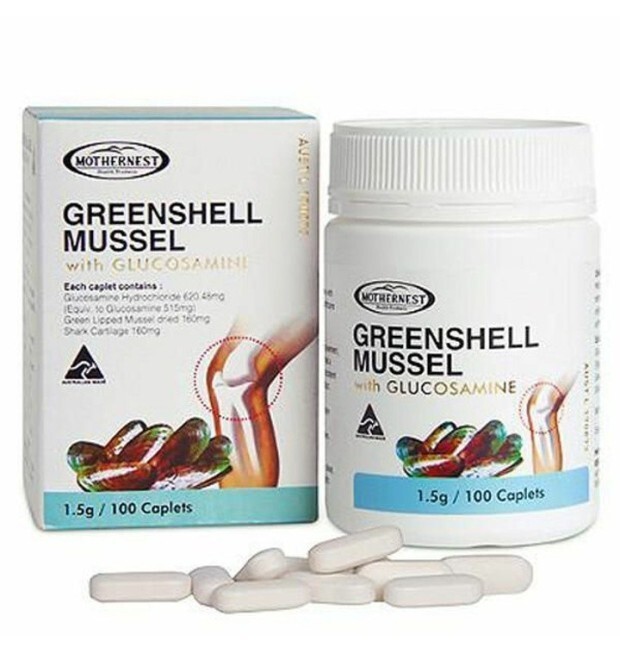 Mothernest Greenshell Mussel with Glucosamine & Shark Cartilage 100 Caplets | eBay