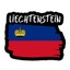 2 x Liechtenstein Country FLAG TEXT Sticker Stickers window car bumper ...