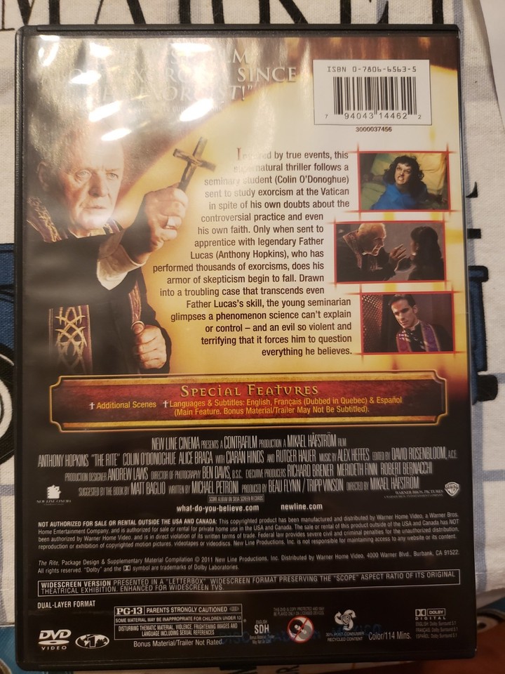 The Rite (DVD, 2011) | eBay