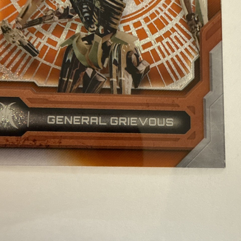 2024 Topps Star Wars High Tek General Grievous Death Laser Orange #41 / ...