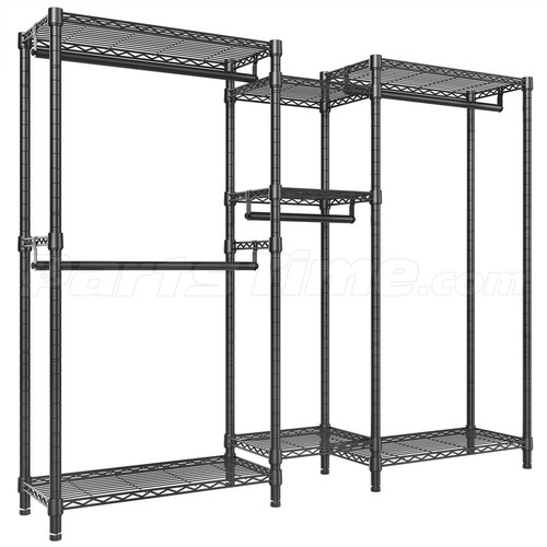 VIPEK Garment Rack Heavy Duty Clothes Rack Metal with Shelves Black | eBay