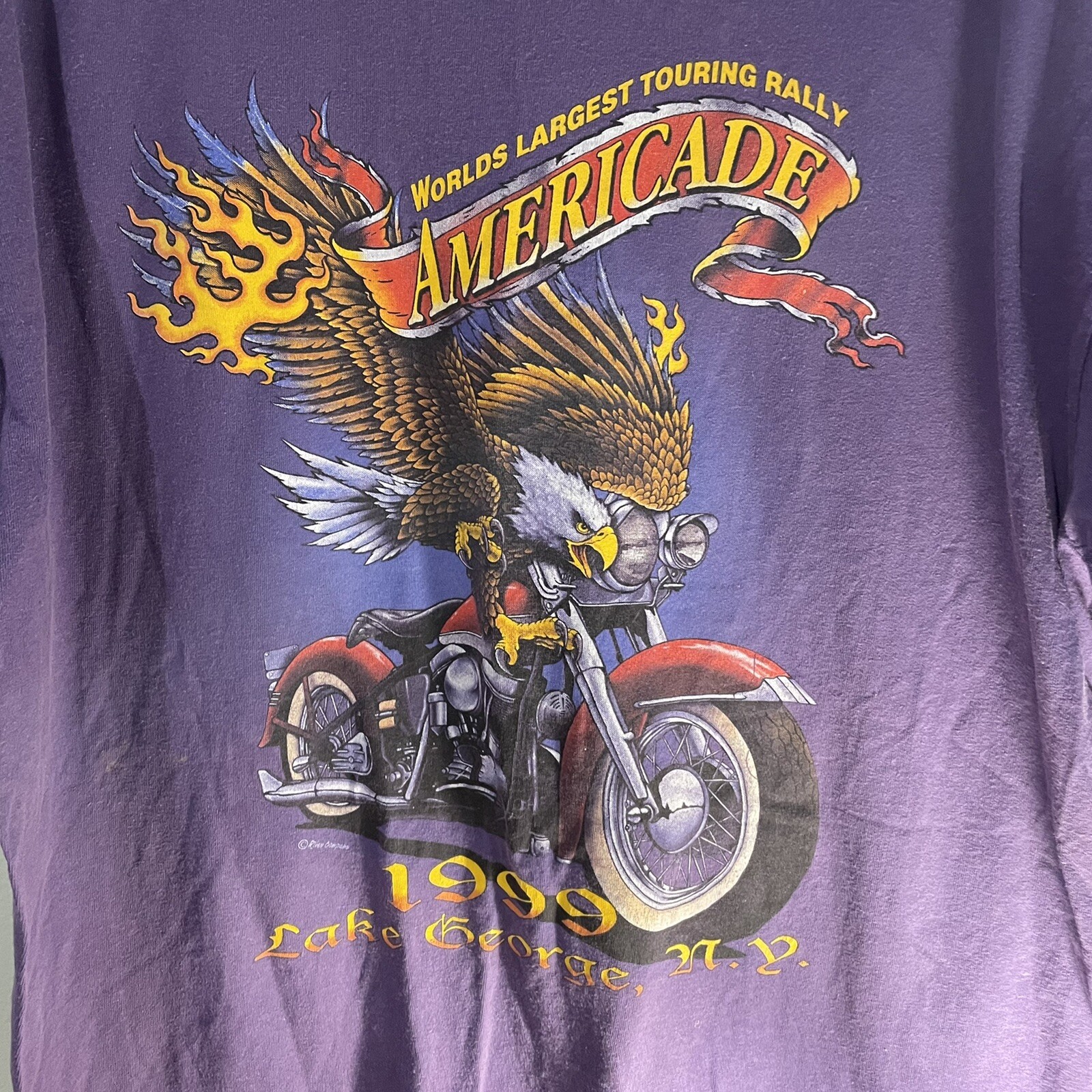 Vintage 1999 Lake George NY Americade Motorcycle Rall… - Gem