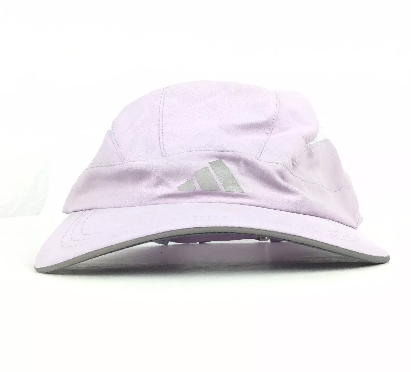 Adidas 3 Bars Logo Lavender Baseball Cap Hat Adj Women’s Size Polyester ...