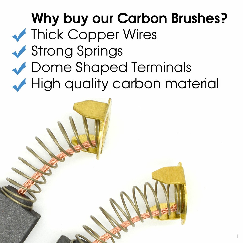 Evolution Carbon Brushes for RAGE 2 Cut Off Chop Saw 355mm 085-0059 ...