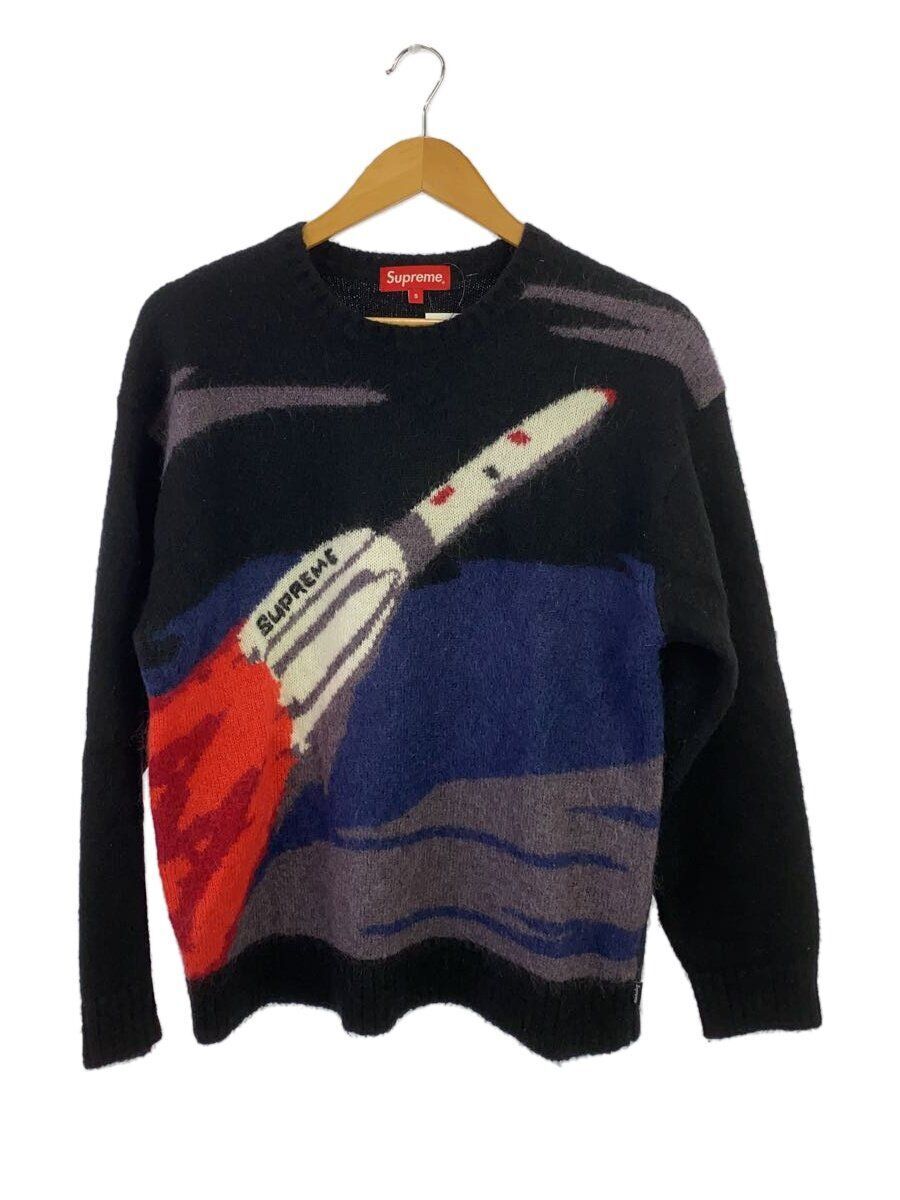 Supreme knit sweater (thick S mohair Black 22AW rocket Used Supreme knit sweater (thick S mohair Black 22AW rocket Used