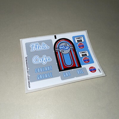 Lego Cars 2 Original Unused Sticker Sheet from Flo's V8 Cafe Set 8487 ...