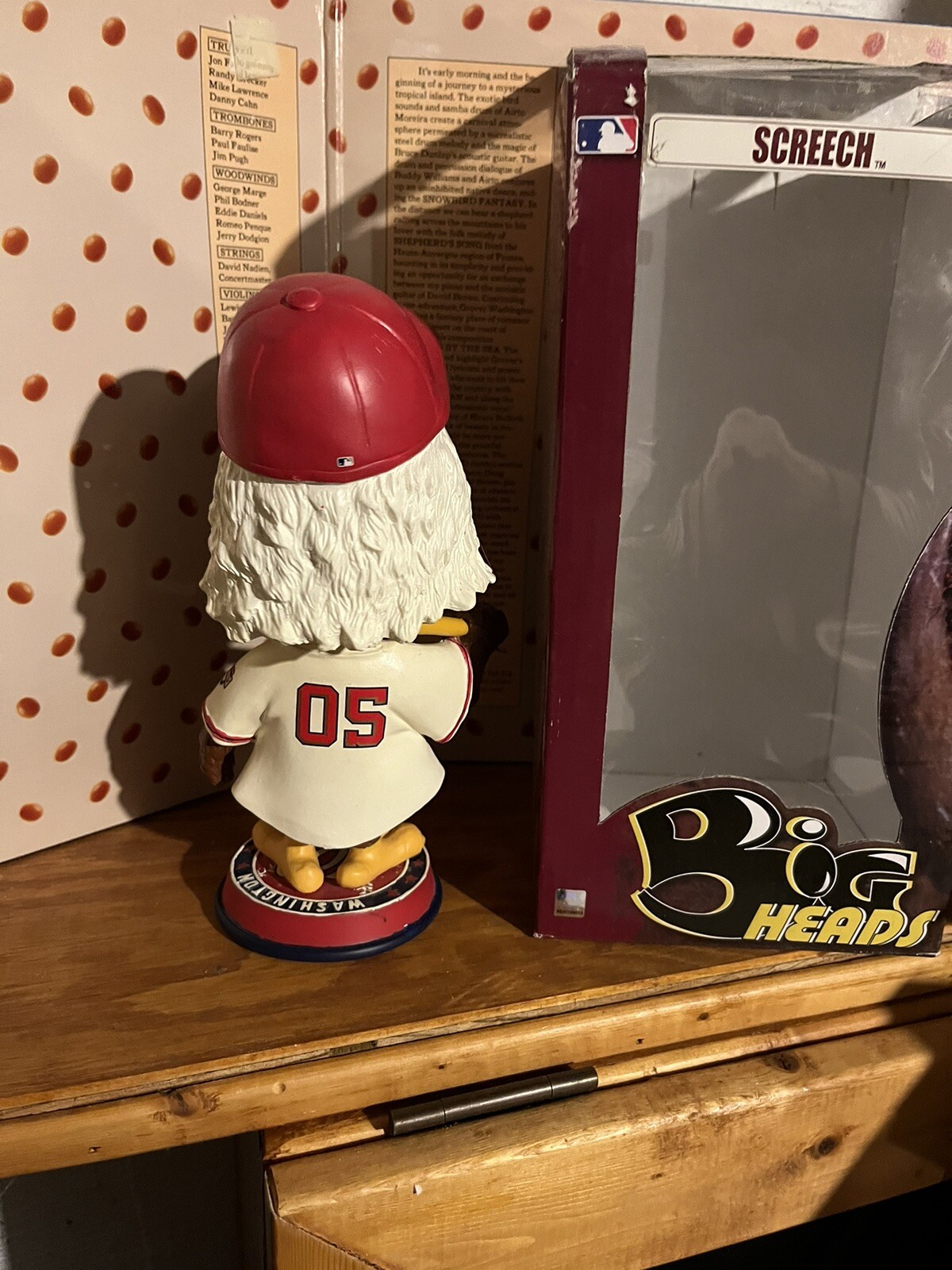Washington Nationals Big Head Screech MLB Mascot Bobblehead Forever ...