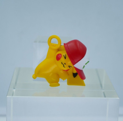 Pikachu Keychain Ring gachapon with ash cap Figure CGTSJ Nintendo ...