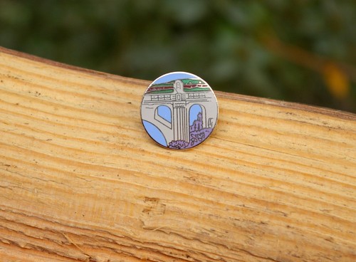 Bridge Metal & Enamel Souvenir Lapel Pin Pinback | eBay Australia