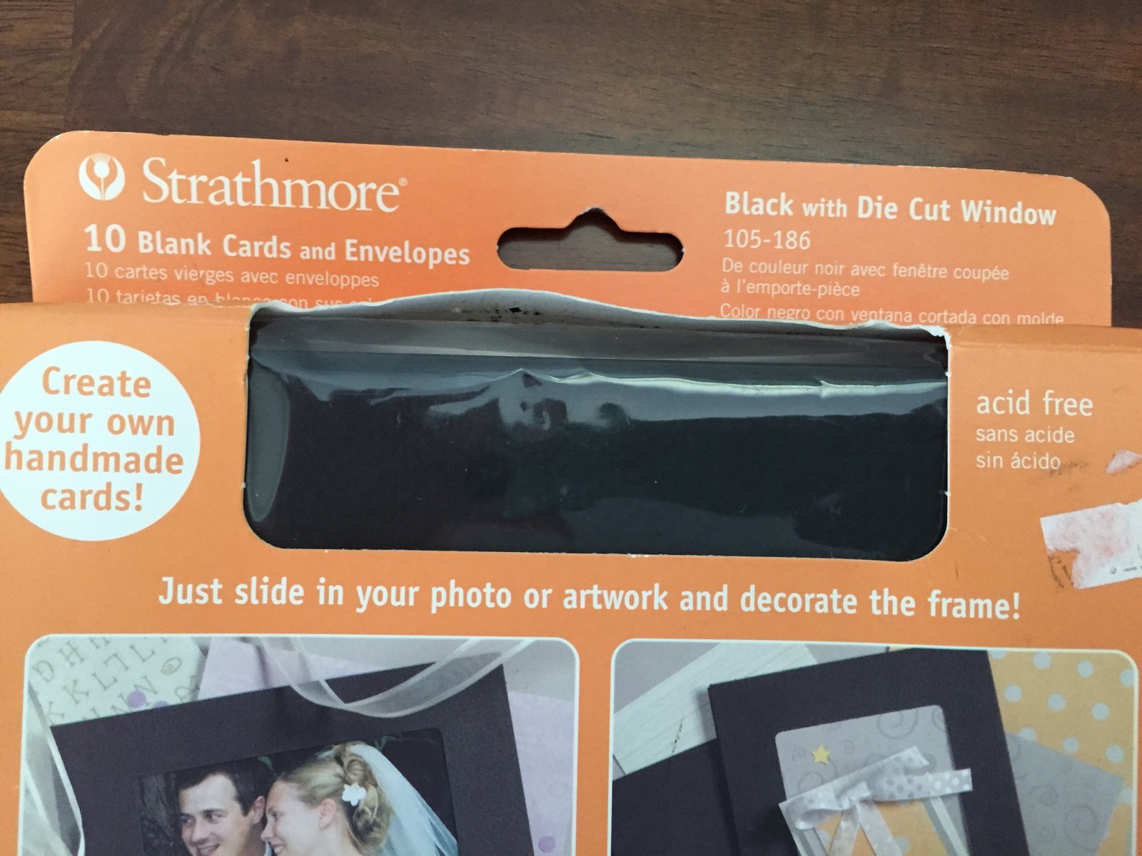 Strathmore Photo Frame Cards 10-Pack Black To Create Your Own Cards New ...