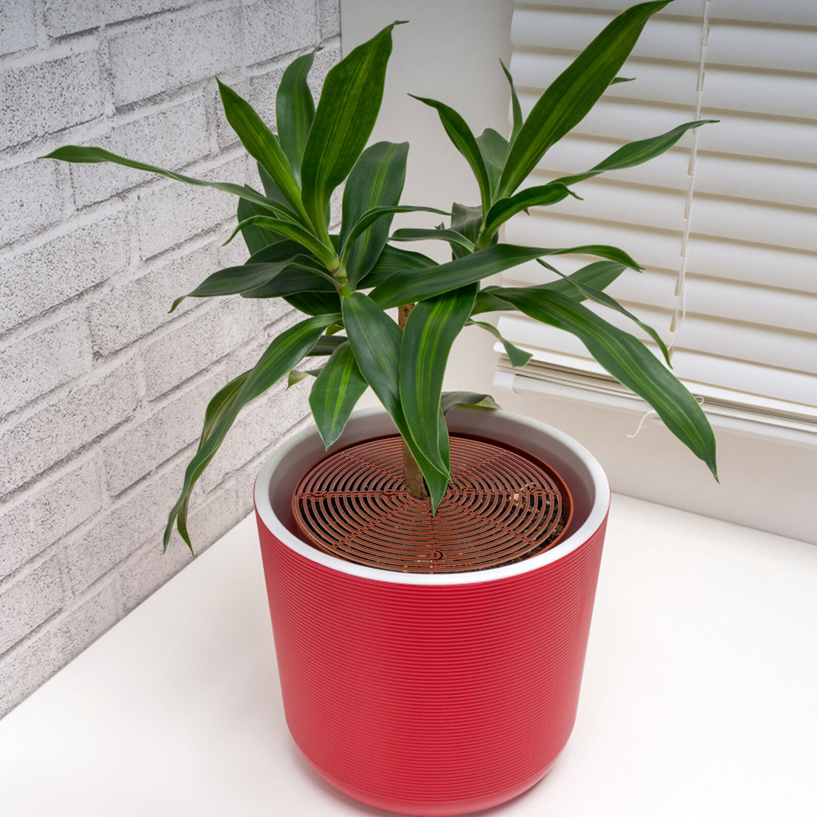 6 Pcs Plant Pot Grid with Center Cutout Cuttable Flower Covers 20.8 In ...