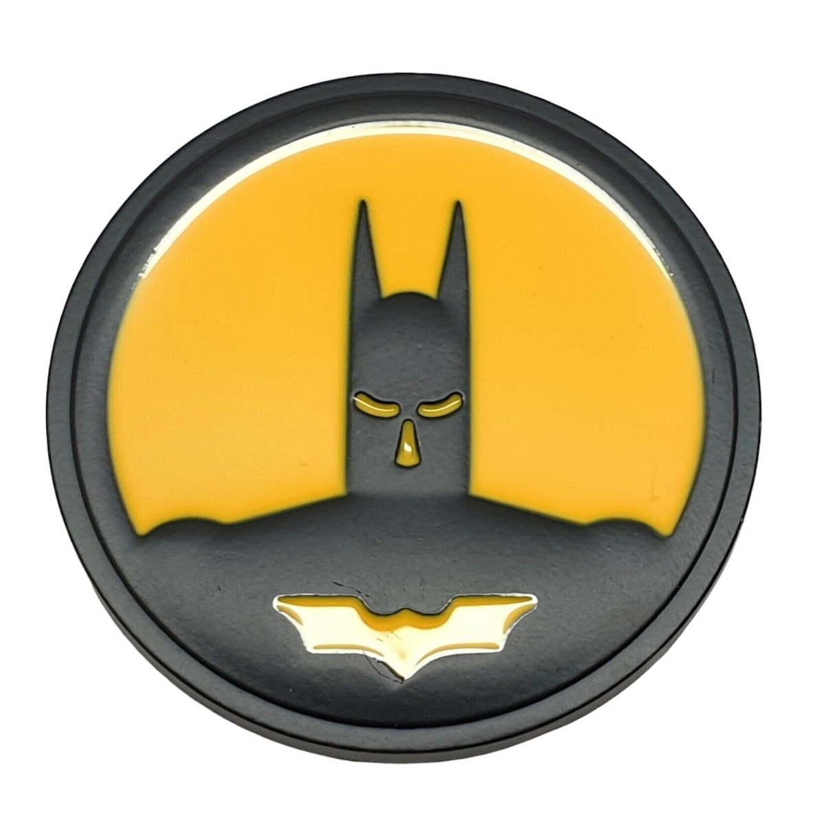 Batman Metallic Logo 3D Car Stickers Cool Metal Bat Auto Logo Car