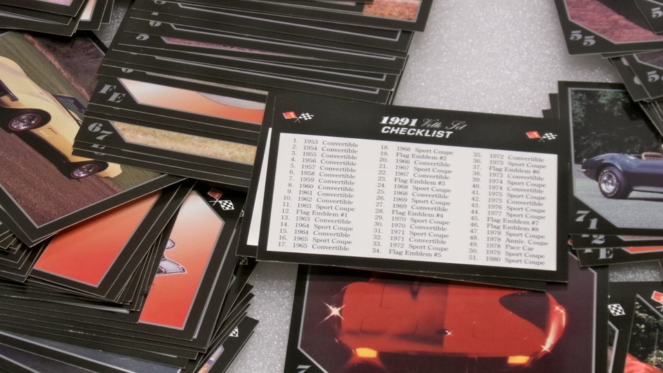 MIX VETTE SET Trading Cards 1953-1991 Corvette - Lot Of 250+ Cards | eBay