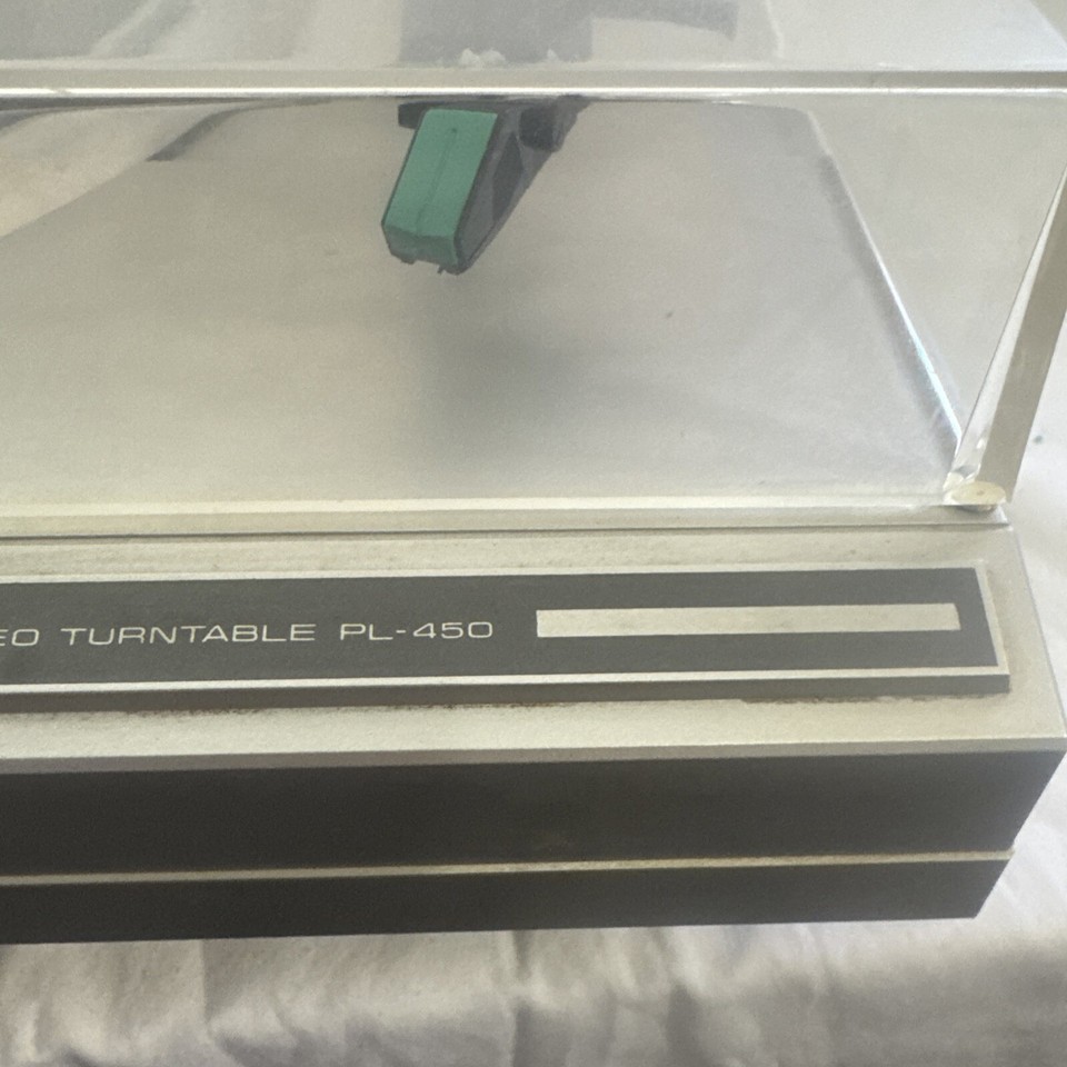 Vintage Pioneer PL-450 Auto Return Stereo Turntable Works Missing Belt ...