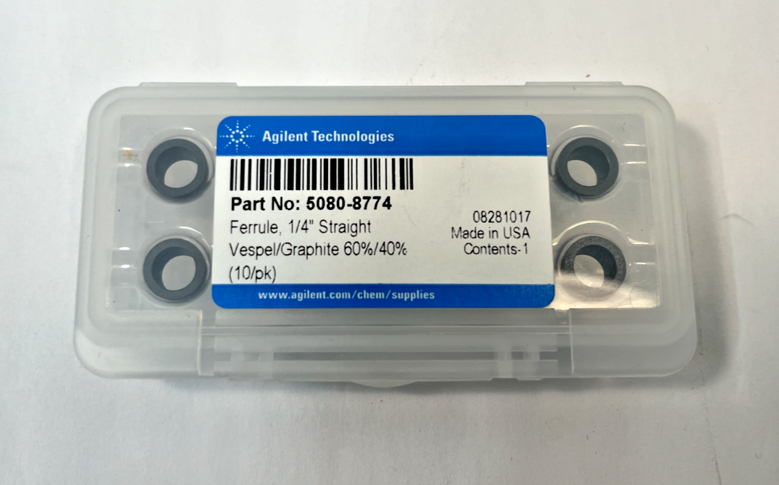 Agilent - Ferrule, 40% graphite/60% Vespel, 1/4 inch, 10/pk | eBay