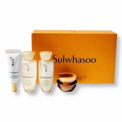 SULWHASOO Perfecting Daily Routine 4 Piece Kit, Korean Cosmetics ...