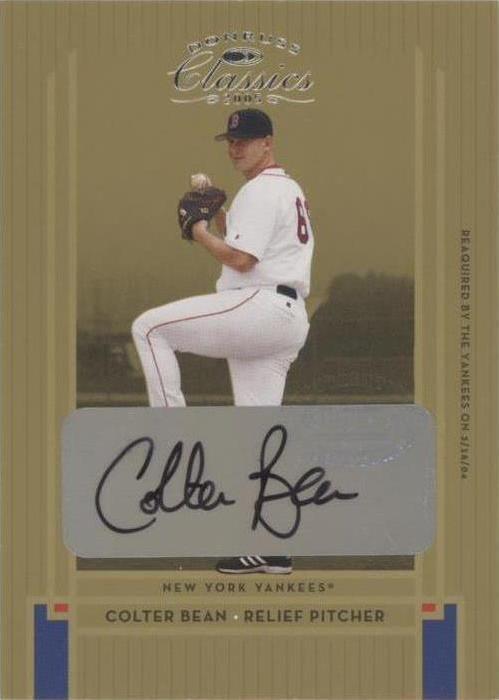 2005 Donruss Classics - Autographed Rookies Colter Bean #205 /1200 (AU ...