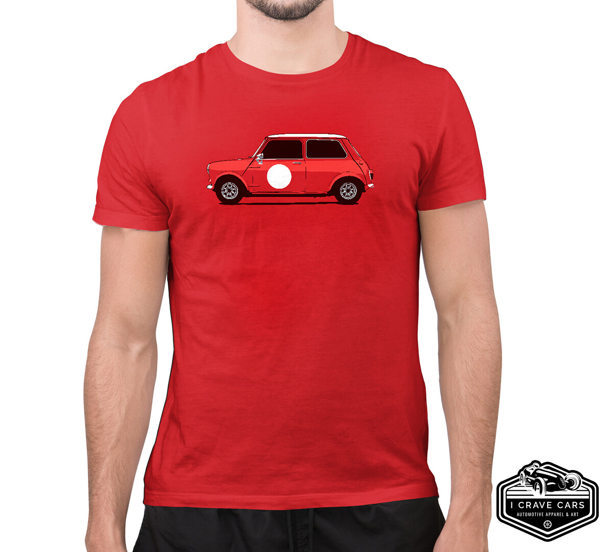 Mens Classic Austin Mini Cooper T Shirt Racing Italian Job British Race ...