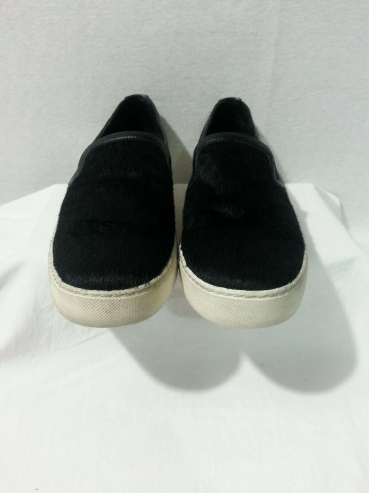 Sam Edelman Men Black Calf Hair Shoes Fashion Sneakers Loafers Slip-on ...