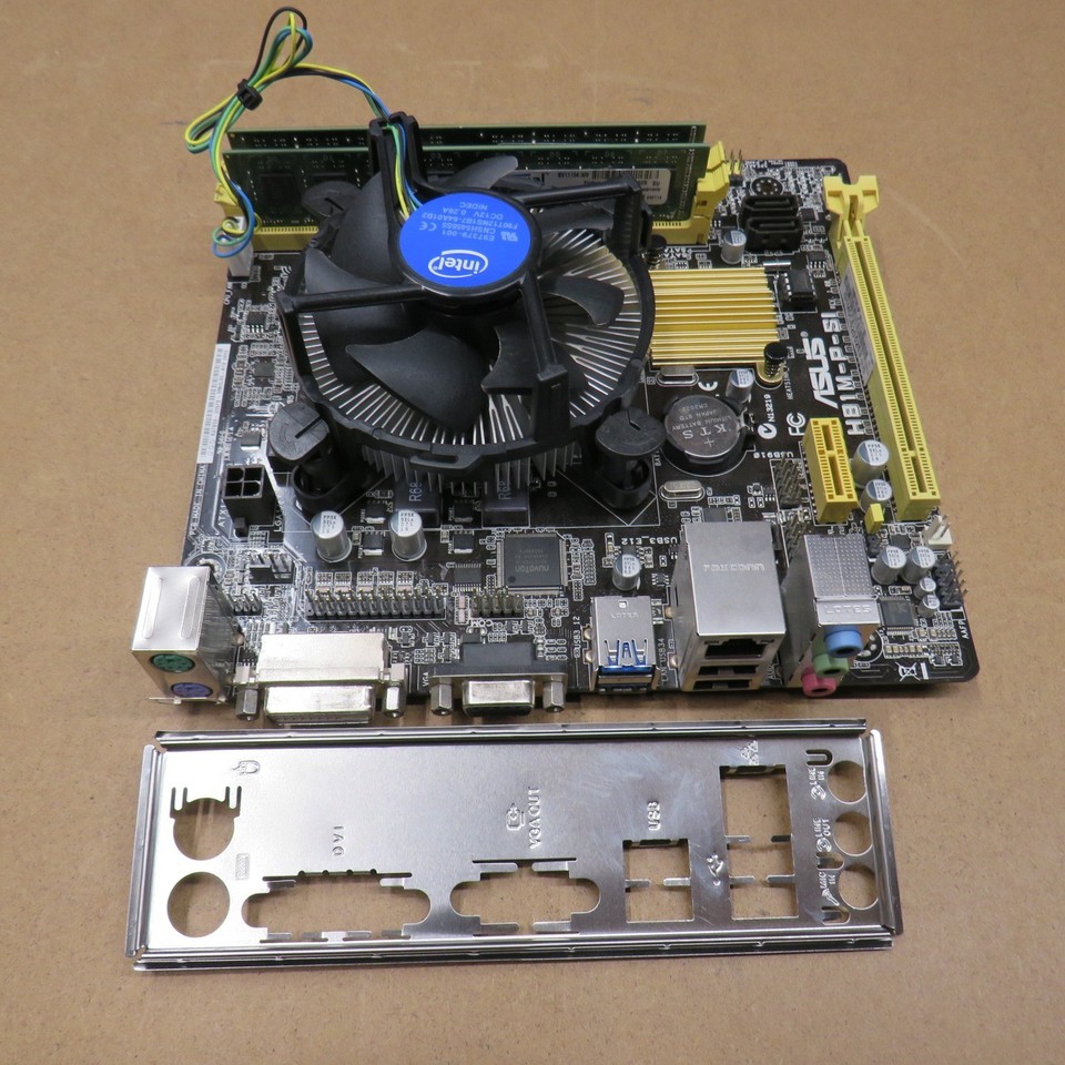 ASUS H81M-P-SI Motherboard Bundle 8GB RAM Socket 1150 Core i3 supports ...
