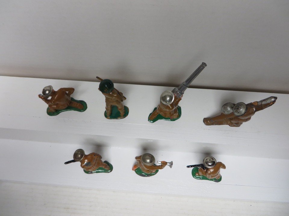 7 Cast Military Men Soldiers Various Positions and Poses Maybe Barclay ...