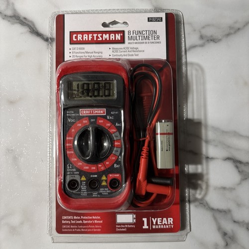 Sears Craftsman Nos Multi tester 82146 W Ac Voltage Detector Cat II ...