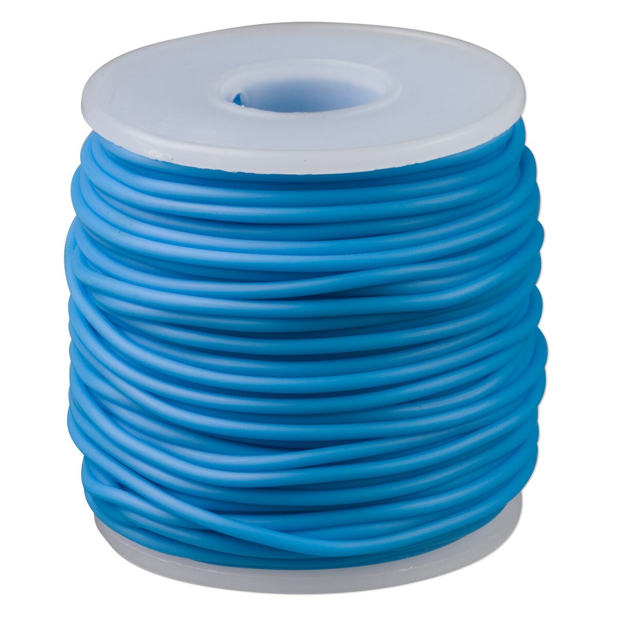 Cord, 82 Foot Spool Solid Rubber 2mm Turquoise Blue Beading Cord for ...