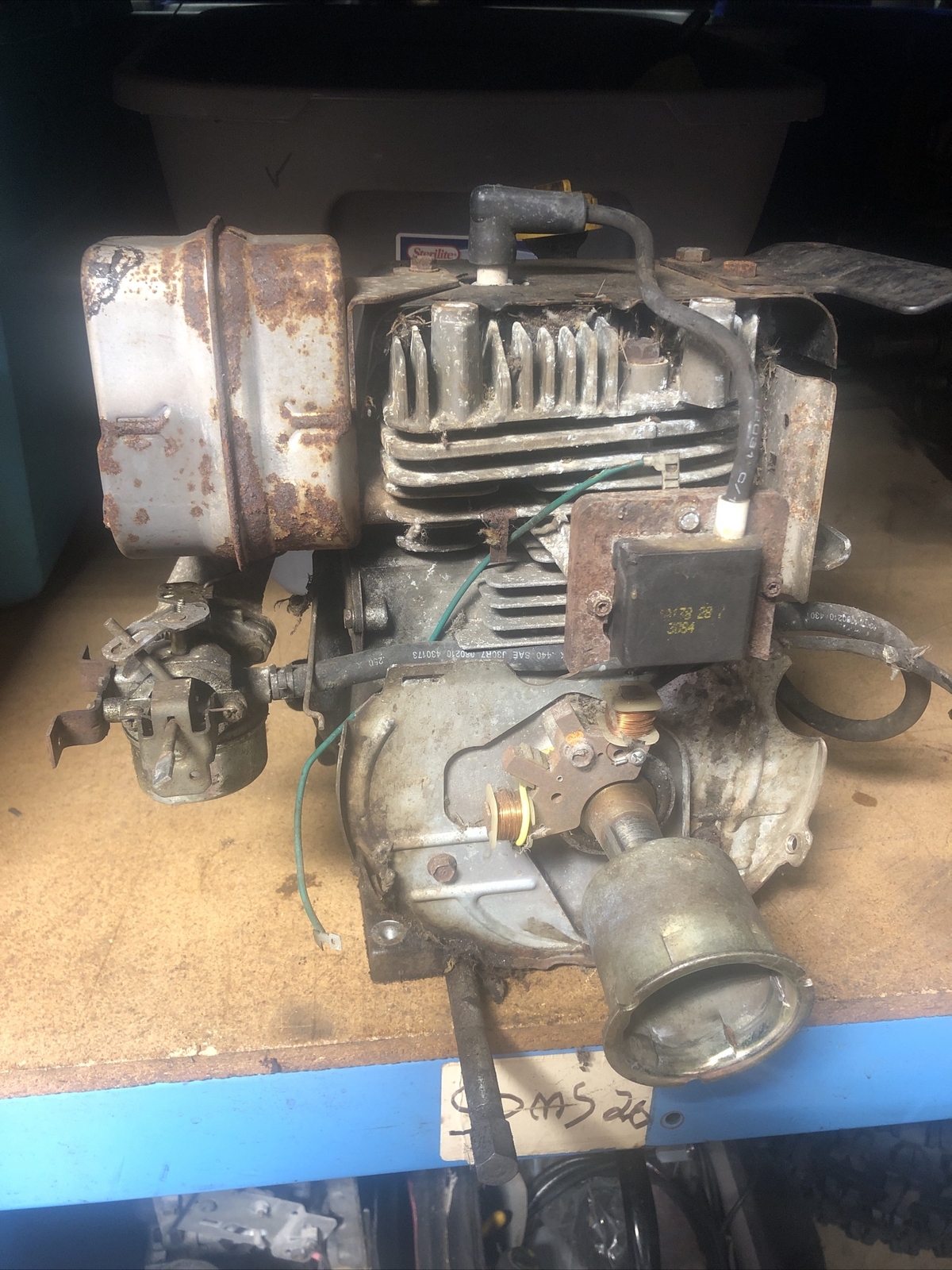 Tecumseh HMSK 9hp engine short block 3/4 Inch Shaft , MTD Or Craftsman ...