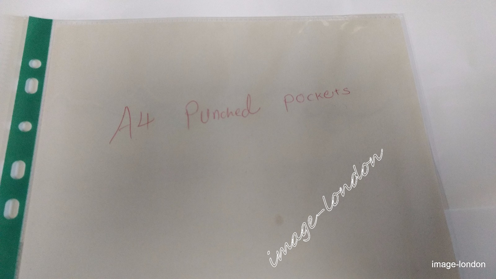 A4 Clear Plastic Poly Punched Pockets Strong Filing Wallets Sleeves ...