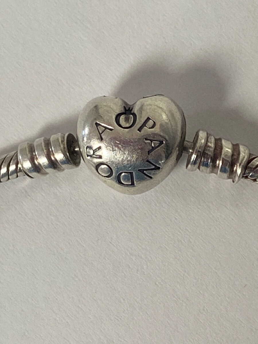 PANDORA HEART CLASP BRACELET 7" 590719, 14g, MARKED: S925 ALE ...
