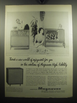 1957 Magnavox Ad - Super Magnasonic, Magnasonic 310 and Cosmopolitan ...