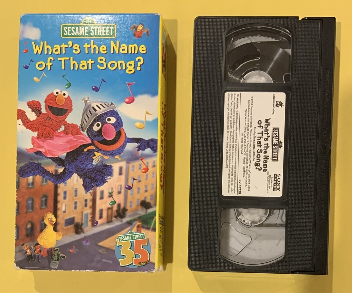 What The Name Of That Song Sesame Street Vhs Vtg Set 4 VHS Tapes