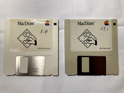 Vintage Macintosh MacDraw 690-6002-A, V 1.9, 1985, 690-5014-C 1.9.1 - 2 ...