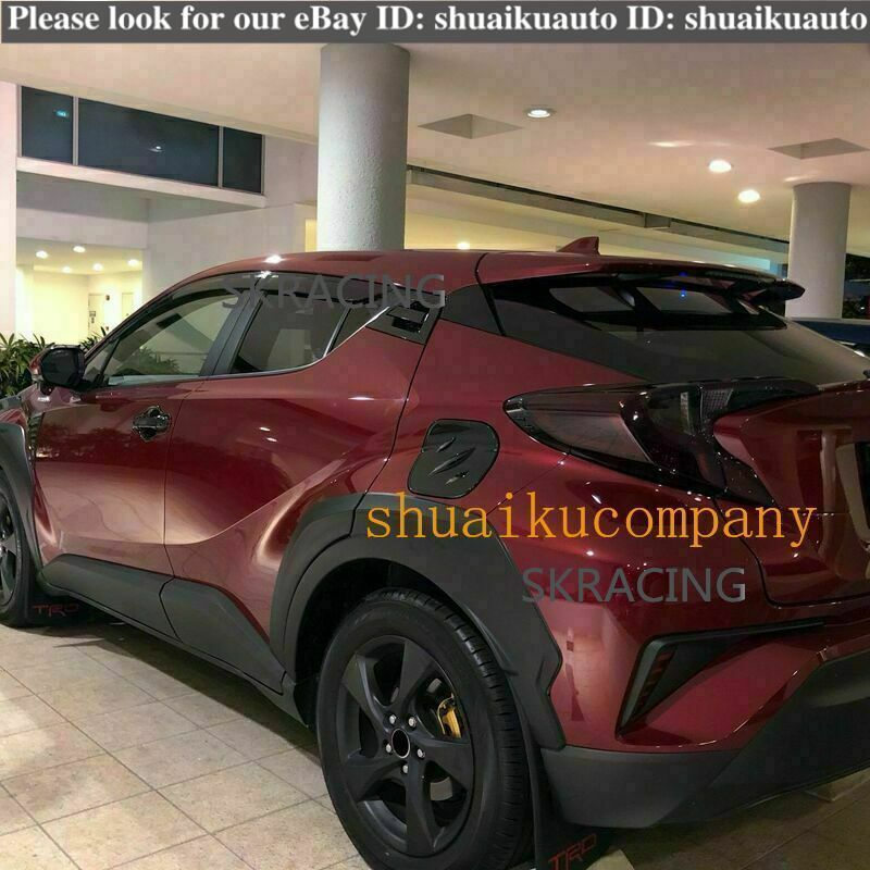 For Toyota C-HR CHR 2018-2019 ABS Unpainted Wheel Arch Fender Flares ...