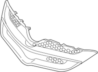 53111-52460-D0 Toyota Grille, radiator 5311152460D0, New Genuine OEM ...