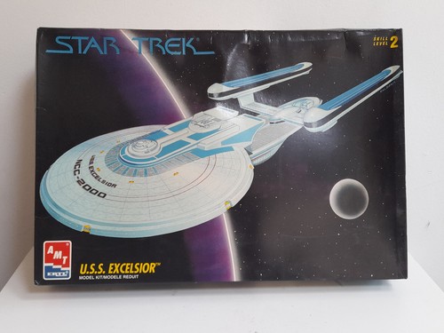 Model Kit AMT STAR TREK - USS Excelsior - Skill Level 2 | eBay